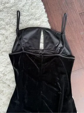 REVOLVE | Dresses | Revolve Superdown Black Velvet Mini Dress | Poshmark